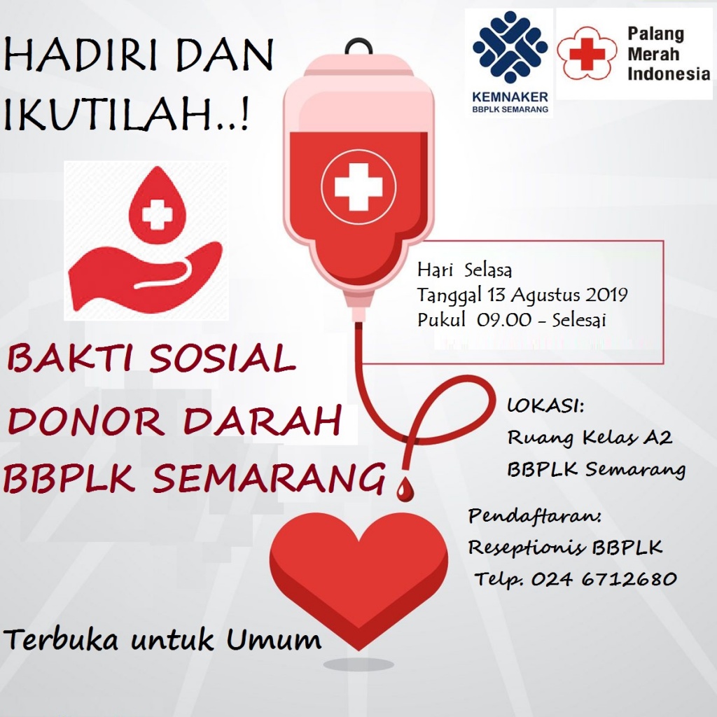 Kegiatan Bakti Sosial Donor Darah BBPLK Semarang – BBPVP Semarang